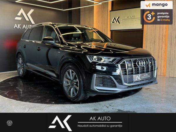 Melns Audi Q7 2022 Kauņa, ar dzinēja tilpumu 3.00 L un nobraukumu 91 tūkst. km par 47990 €, foto 1 vietnē AUTOMOTO.COM.LV
