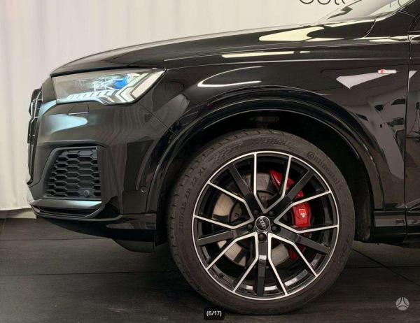 Black Audi Q7 2022 in Vilnius, with an engine capacity of 3.00 L and mileage of 118 thousand km for 58500 €, photo 7 on AUTOMOTO.COM.LV