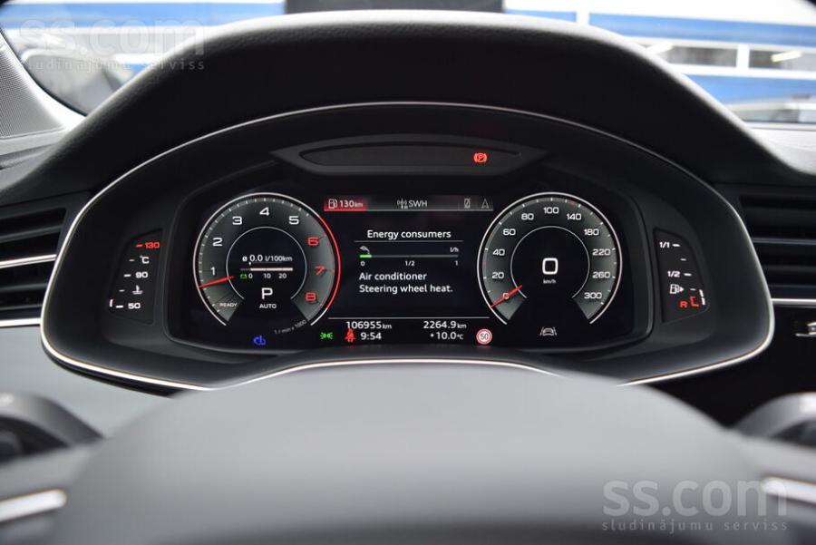 Black Audi Q7 2022 in Riga, with an engine capacity of 3.00 L and mileage of 107 thousand km for 34900 €, photo 12 on AUTOMOTO.COM.LV