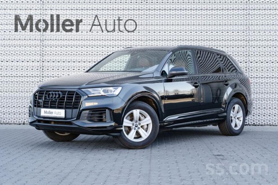 Black Audi Q7 2022 in Riga, with an engine capacity of 3.00 L and mileage of 95 thousand km for 41900 €, photo 1 on AUTOMOTO.COM.LV