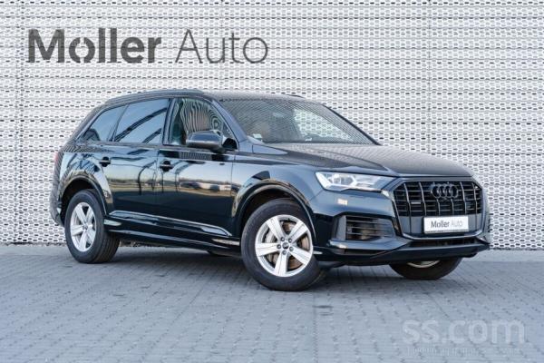 Black Audi Q7 2022 in Riga, with an engine capacity of 3.00 L and mileage of 95 thousand km for 41900 €, photo 2 on AUTOMOTO.COM.LV
