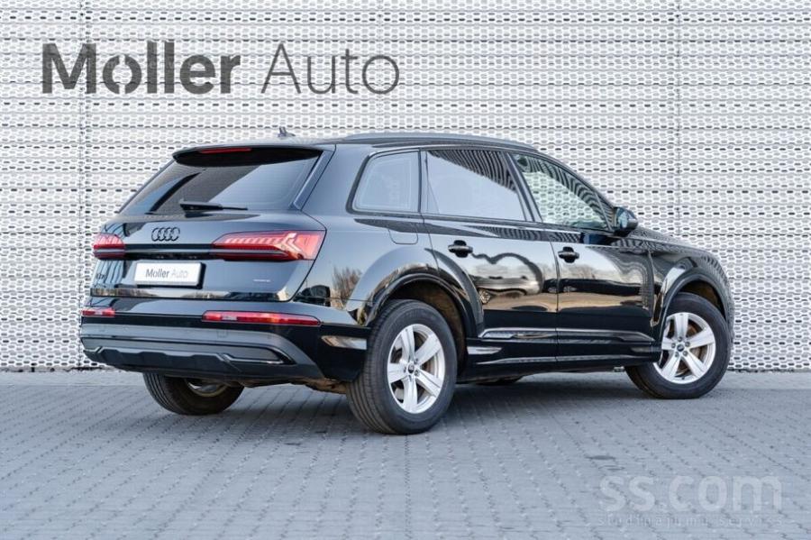 Black Audi Q7 2022 in Riga, with an engine capacity of 3.00 L and mileage of 95 thousand km for 41900 €, photo 5 on AUTOMOTO.COM.LV