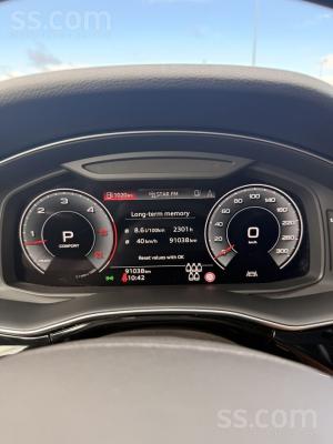 Black Audi Q7 2022 in Riga, with an engine capacity of 3.00 L and mileage of 91 thousand km for 38500 €, photo 10 on AUTOMOTO.COM.LV