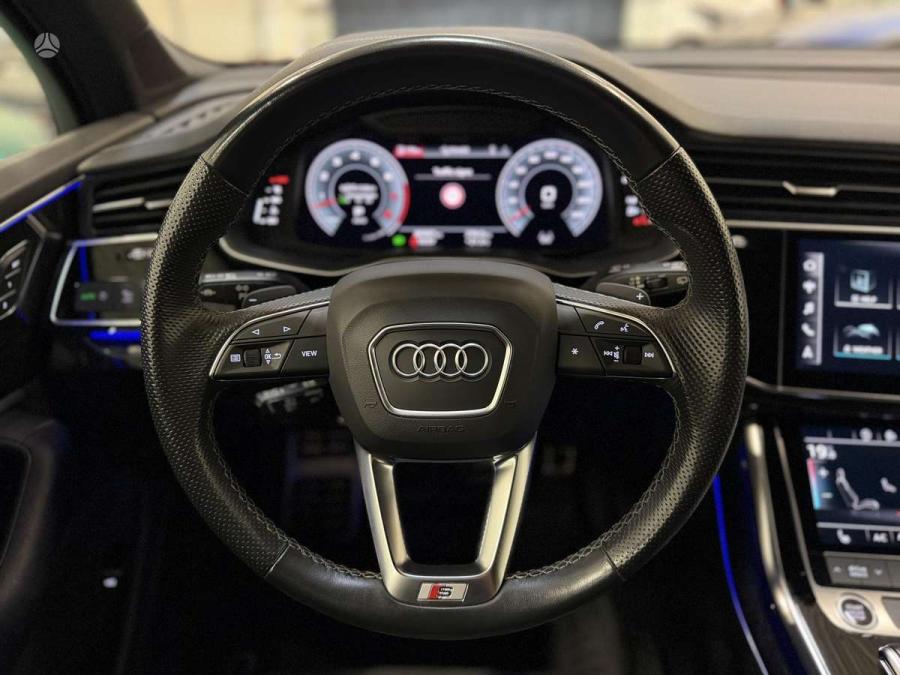 Black Audi Q7 2022 in Vilnius, with an engine capacity of 3.00 L and mileage of 80 thousand km for 48990 €, photo 22 on AUTOMOTO.COM.LV