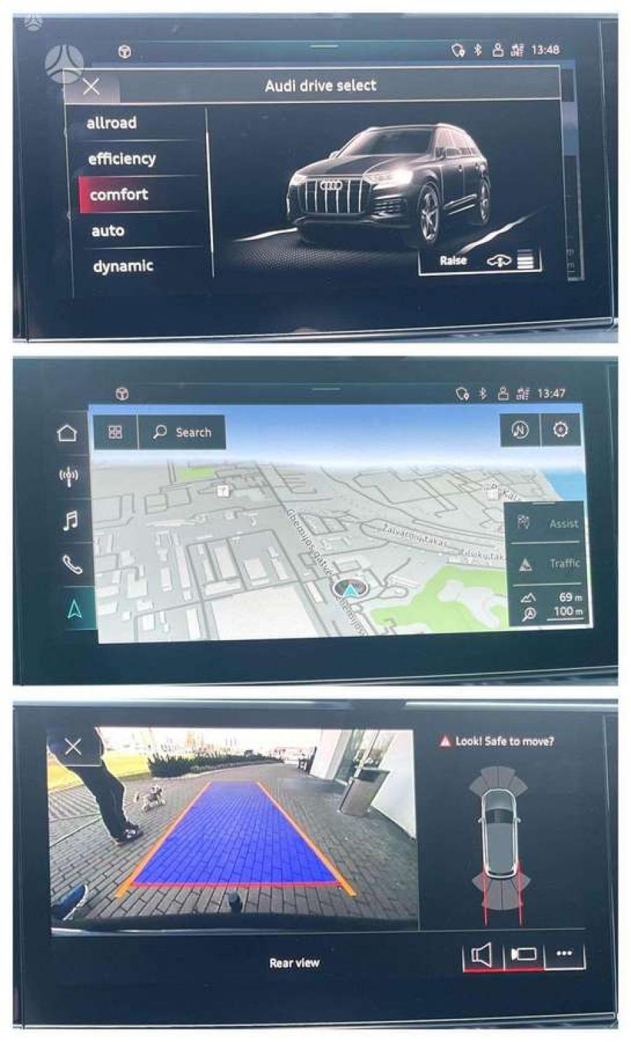 Black Audi Q7 2022 in Kaunas, with an engine capacity of 3.00 L and mileage of 114 thousand km for 45900 €, photo 14 on AUTOMOTO.COM.LV