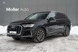 Melns Audi Q7 2023 Viļņa, ar dzinēja tilpumu 3.00 L un nobraukumu 57 tūkst. km par 48400 €, foto  vietnē AUTOMOTO.COM.LV