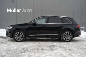 Black Audi Q7 2023 in Vilnius, with an engine capacity of 3.00 L and mileage of 57 thousand km for 48400 €, photo 2 on AUTOMOTO.COM.LV