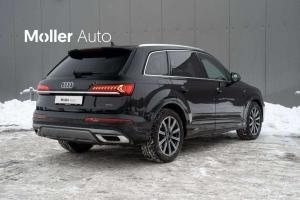 Black Audi Q7 2023 in Vilnius, with an engine capacity of 3.00 L and mileage of 57 thousand km for 48400 €, photo 6 on AUTOMOTO.COM.LV