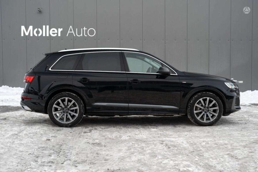 Black Audi Q7 2023 in Vilnius, with an engine capacity of 3.00 L and mileage of 57 thousand km for 48400 €, photo 7 on AUTOMOTO.COM.LV
