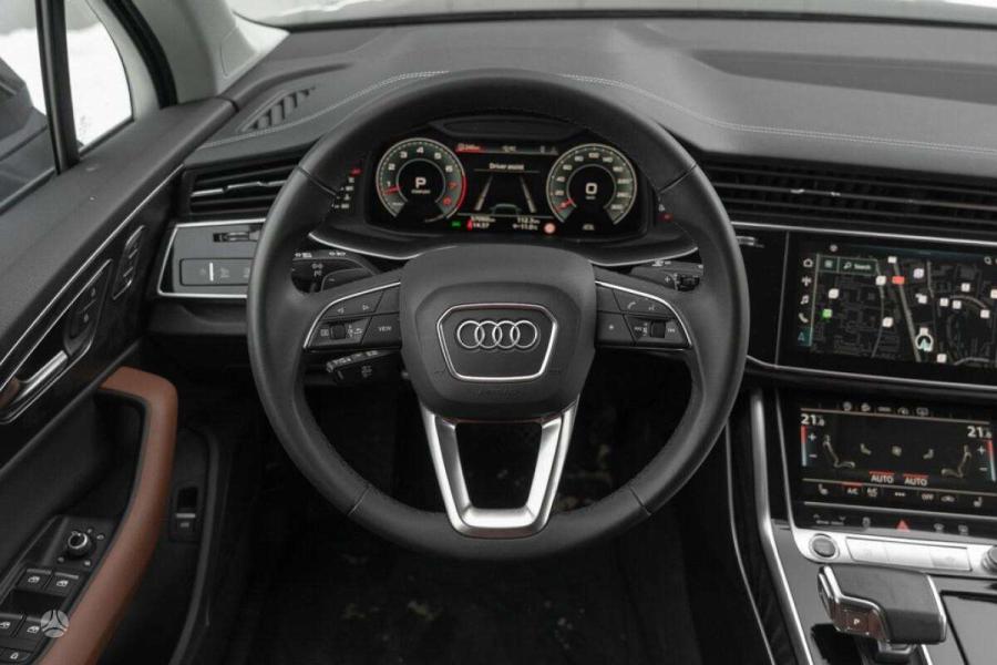 Black Audi Q7 2023 in Vilnius, with an engine capacity of 3.00 L and mileage of 57 thousand km for 48400 €, photo 11 on AUTOMOTO.COM.LV