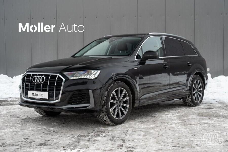 Melns Audi Q7 2023 Viļņa, ar dzinēja tilpumu 3.00 L un nobraukumu 57 tūkst. km par 48400 €, foto 1 vietnē AUTOMOTO.COM.LV