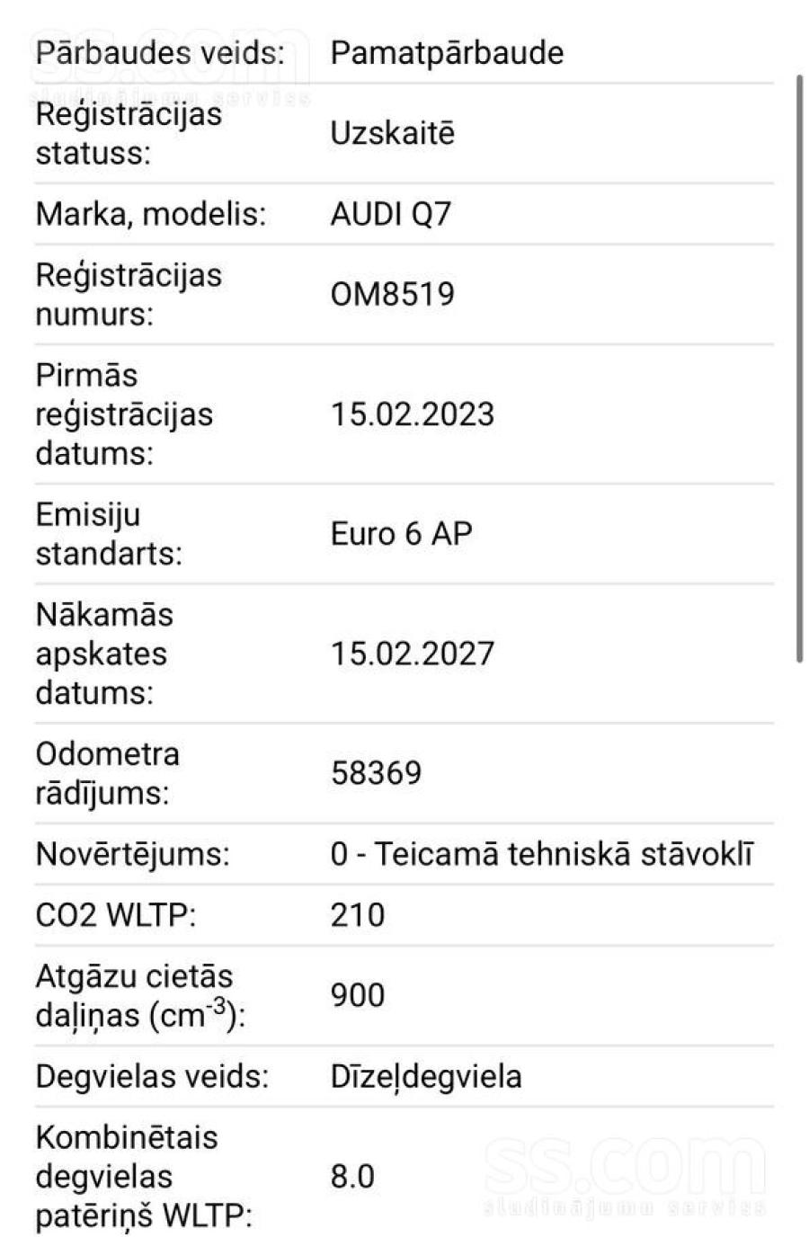 Melns Audi Q7 2023 Rīga, ar dzinēja tilpumu 3.00 L un nobraukumu 90 tūkst. km par 44900 €, foto 29 vietnē AUTOMOTO.COM.LV