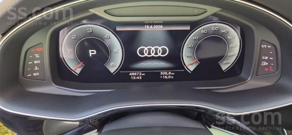 Black Audi Q7 2023 in Riga, with an engine capacity of 3.00 L and mileage of 49 thousand km for 44500 €, photo 9 on AUTOMOTO.COM.LV