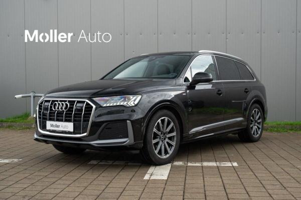 Black Audi Q7 2023 in Vilnius, with an engine capacity of 3.00 L and mileage of 68 thousand km for 52000 €, photo 1 on AUTOMOTO.COM.LV