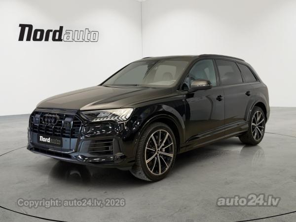 Black Audi Q7 2023 in Tallinn, with an engine capacity of 3.00 L and mileage of 54 thousand km for 59900 €, photo 1 on AUTOMOTO.COM.LV