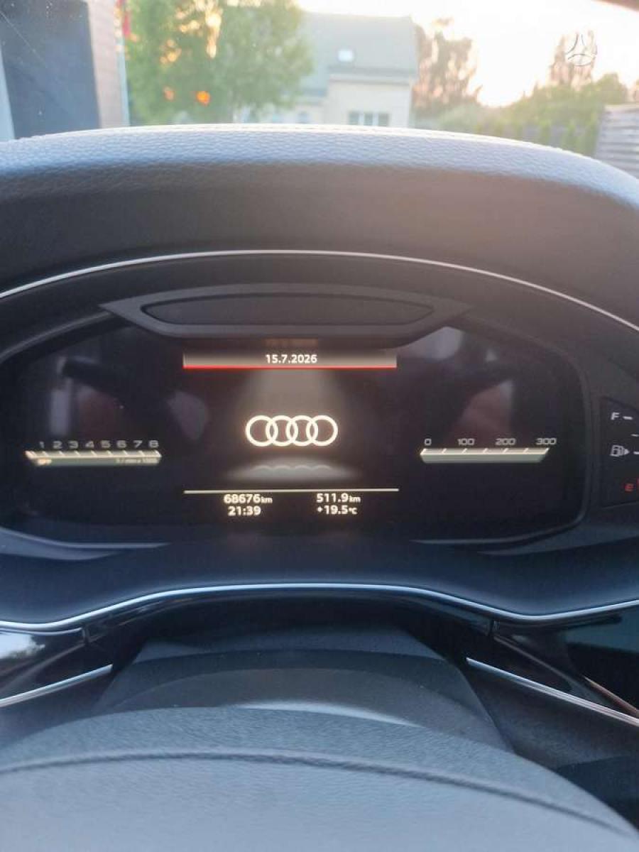 Black Audi Q7 2023 in Vilnius, with an engine capacity of 3.00 L and mileage of 69 thousand km for 53000 €, photo 7 on AUTOMOTO.COM.LV