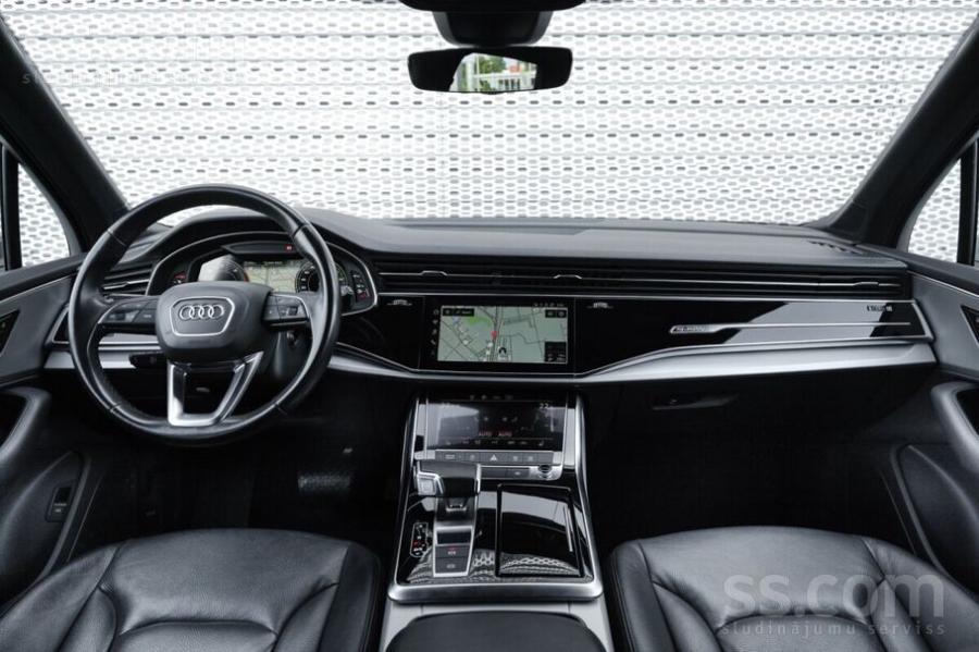 Black Audi Q7 2023 in Riga, with an engine capacity of 3.00 L and mileage of 127 thousand km for 38950 €, photo 7 on AUTOMOTO.COM.LV