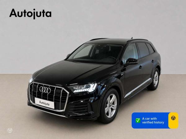 Black Audi Q7 2023 in Kaunas, with an engine capacity of 2.97 L and mileage of 48 thousand km for 48500 €, photo 1 on AUTOMOTO.COM.LV