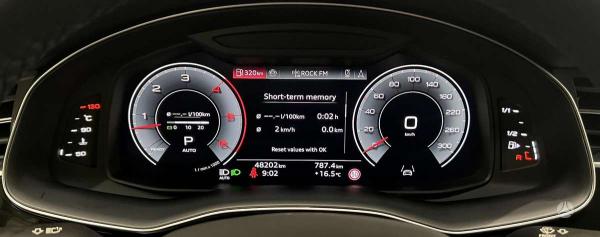 Black Audi Q7 2023 in Kaunas, with an engine capacity of 2.97 L and mileage of 48 thousand km for 48500 €, photo 11 on AUTOMOTO.COM.LV
