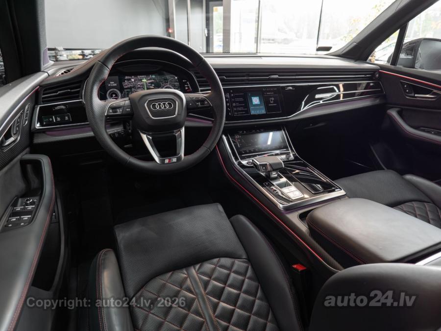 Black Audi Q7 2024 in Tallinn, with an engine capacity of 3.00 L and mileage of 45 thousand km for 96900 €, photo 12 on AUTOMOTO.COM.LV