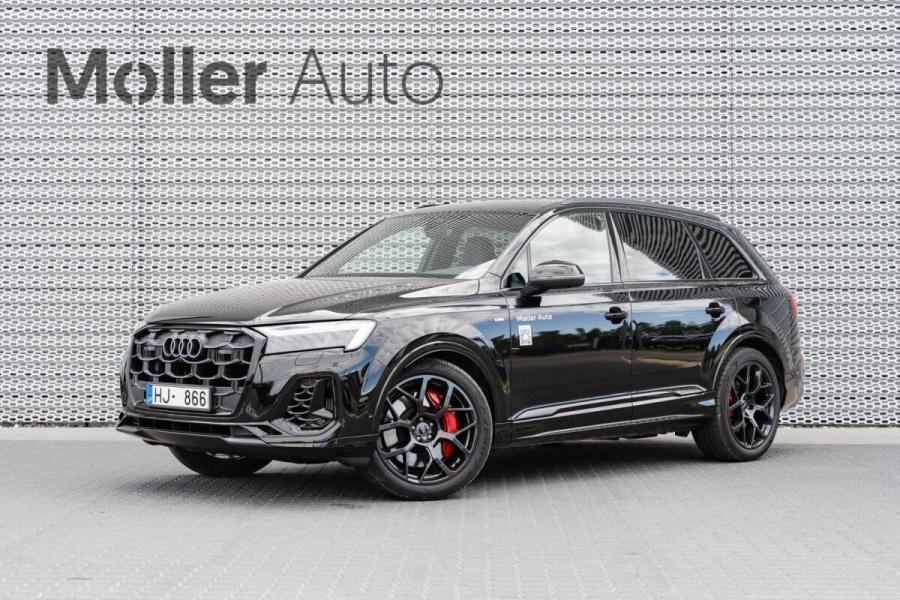 Melns Audi Q7 2026 Mārupe, ar dzinēja tilpumu 3.00 L un nobraukumu 2 tūkst. km par 81900 €, foto 1 vietnē AUTOMOTO.COM.LV