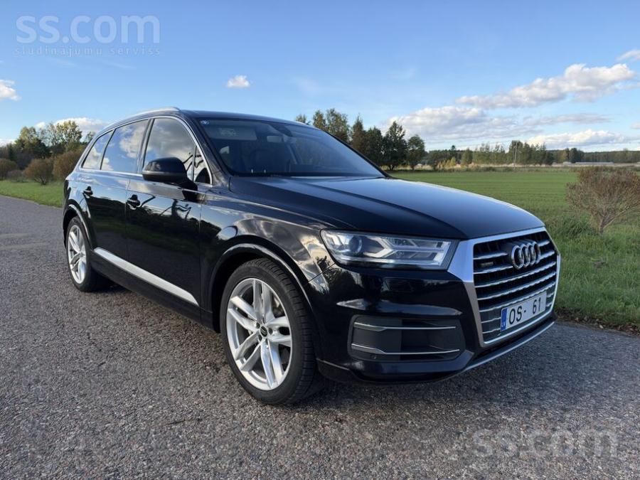 Black Audi Q7 2016 in Ogre, with an engine capacity of 3.00 L and mileage of 299 thousand km for 16500 €, photo 4 on AUTOMOTO.COM.LV