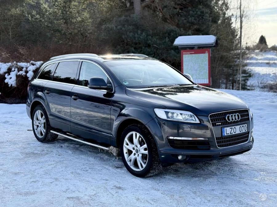 Melns Audi Q7 2007 Viļņa, ar dzinēja tilpumu 3.00 L un nobraukumu 293 tūkst. km par 4900 €, foto 1 vietnē AUTOMOTO.COM.LV