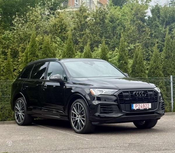 Black Audi Q7 2021 in Vilnius, with an engine capacity of 3.00 L and mileage of 87 thousand km for 37750 €, photo 4 on AUTOMOTO.COM.LV