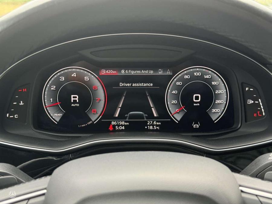 Черный Ауди Ку 7 2021 в Вильнюс, объемом двигателя 3.00 л и пробегом 87 тыс. км за 37750 €, фото 18 на AUTOMOTO.COM.LV