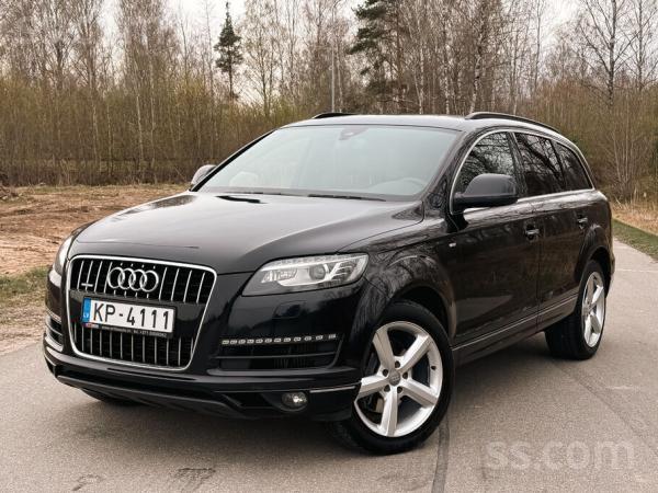 Black Audi Q7 2014 in Tukums, with an engine capacity of 3.00 L and mileage of 309 thousand km for 13490 €, photo 2 on AUTOMOTO.COM.LV