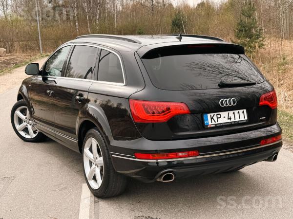 Black Audi Q7 2014 in Tukums, with an engine capacity of 3.00 L and mileage of 309 thousand km for 13490 €, photo 4 on AUTOMOTO.COM.LV