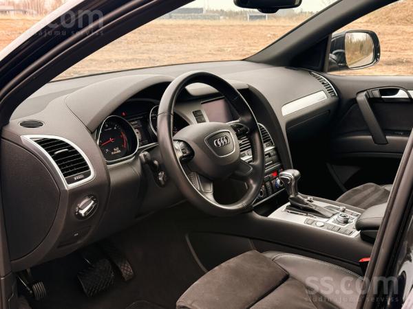 Black Audi Q7 2014 in Tukums, with an engine capacity of 3.00 L and mileage of 309 thousand km for 13490 €, photo 5 on AUTOMOTO.COM.LV
