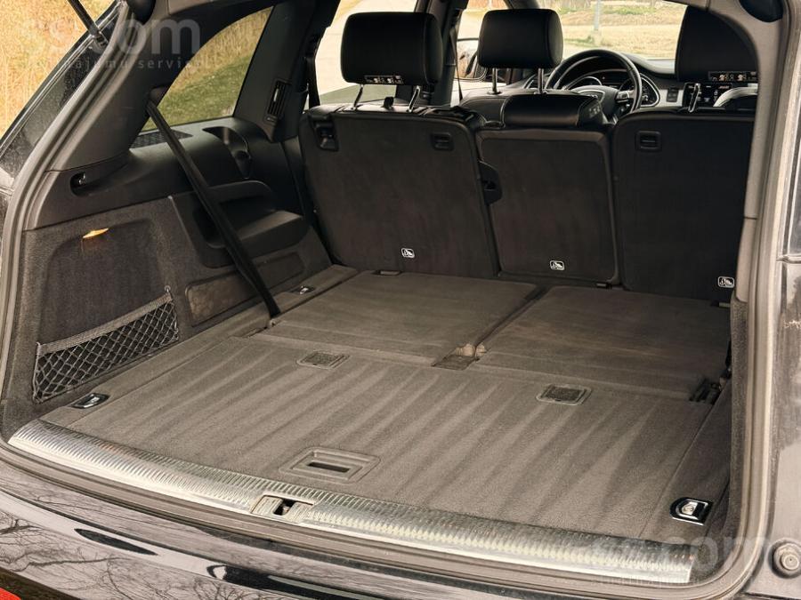 Black Audi Q7 2014 in Tukums, with an engine capacity of 3.00 L and mileage of 309 thousand km for 13490 €, photo 22 on AUTOMOTO.COM.LV