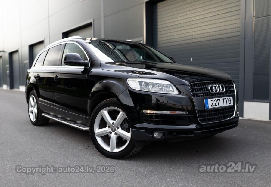 Black Audi Q7 2006 in Tallinn, with an engine capacity of 3.00 L and mileage of 391 thousand km for 6599 €, photo 1 on AUTOMOTO.COM.LV