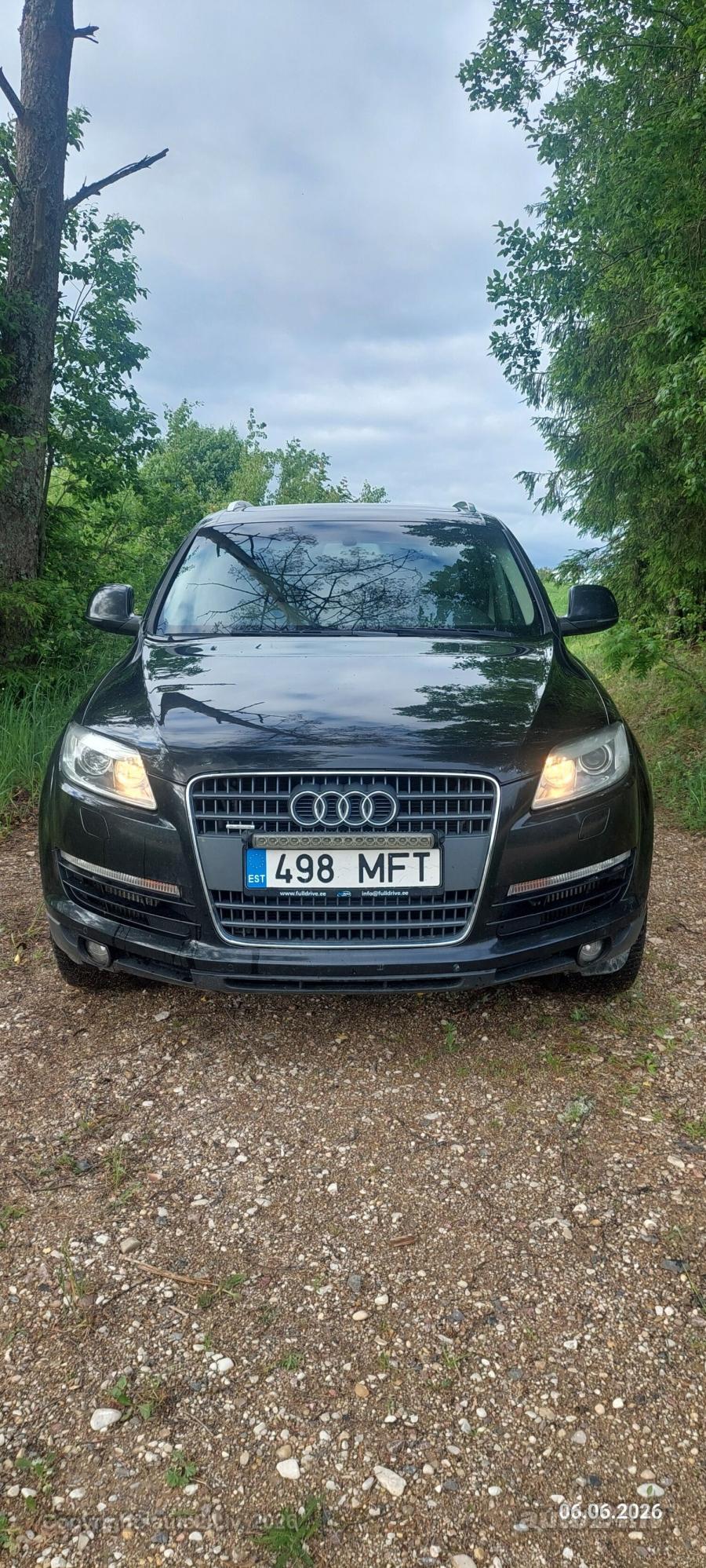 Black Audi Q7 2006 in Tallinn, with an engine capacity of 3.00 L and mileage of 358 thousand km for 4500 €, photo 1 on AUTOMOTO.COM.LV