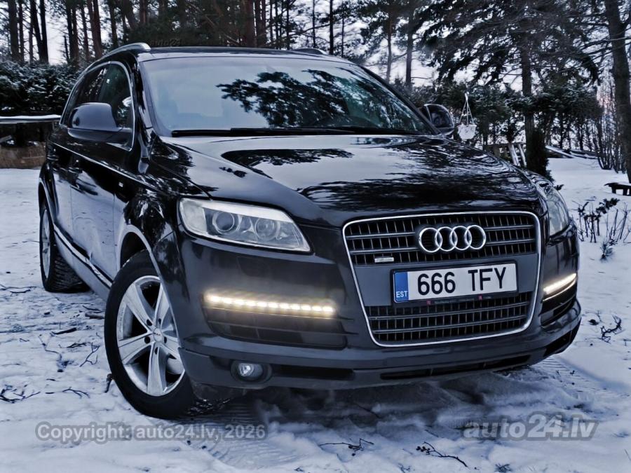 Melns Audi Q7 2007 Tallina, ar dzinēja tilpumu 3.00 L un nobraukumu 412 tūkst. km par 5498 €, foto 1 vietnē AUTOMOTO.COM.LV
