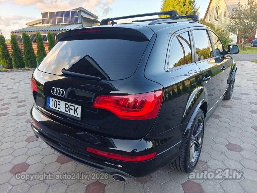 Black Audi Q7 2012 in Tallinn, with an engine capacity of 3.00 L and mileage of 235 thousand km for 15900 €, photo 5 on AUTOMOTO.COM.LV