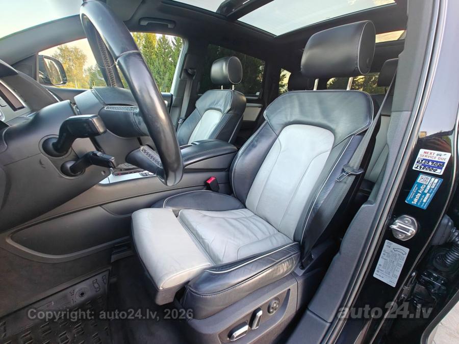 Black Audi Q7 2012 in Tallinn, with an engine capacity of 3.00 L and mileage of 235 thousand km for 15900 €, photo 14 on AUTOMOTO.COM.LV