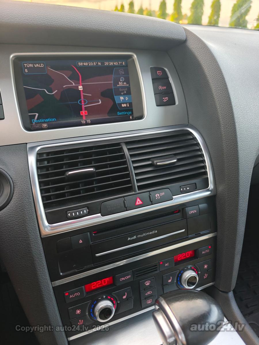 Black Audi Q7 2012 in Tallinn, with an engine capacity of 3.00 L and mileage of 235 thousand km for 15900 €, photo 18 on AUTOMOTO.COM.LV