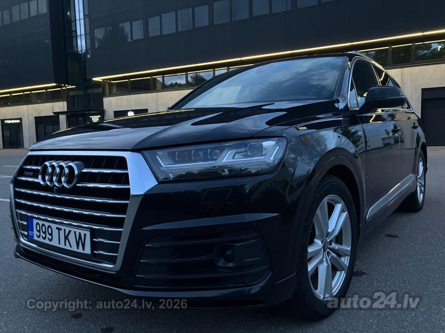 Black Audi Q7 2015 in Parnu, with an engine capacity of 3.00 L and mileage of 184 thousand km for 21900 €, photo 1 on AUTOMOTO.COM.LV