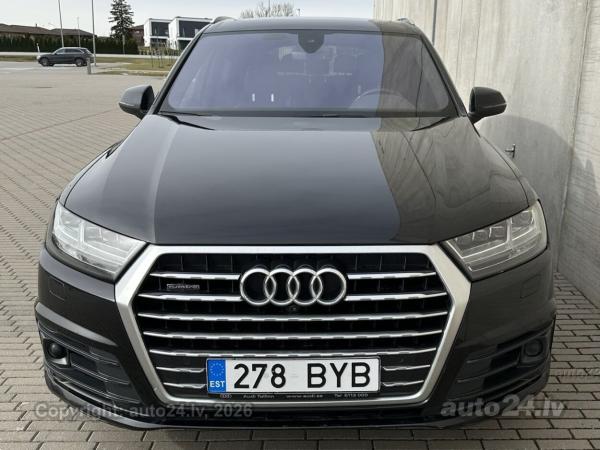 Black Audi Q7 2016 in Tallinn, with an engine capacity of 3.00 L and mileage of 0 thousand km for 22700 €, photo 7 on AUTOMOTO.COM.LV