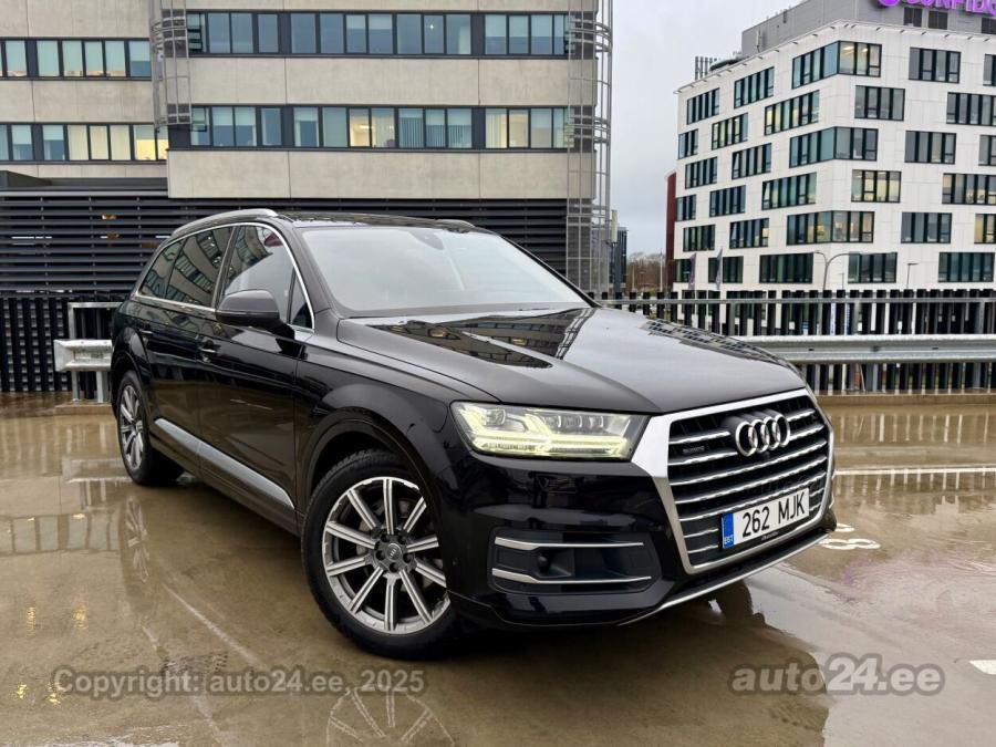 Melns Audi Q7 2017 Tallina, ar dzinēja tilpumu 3.00 L un nobraukumu 144 tūkst. km par 26900 €, foto 1 vietnē AUTOMOTO.COM.LV