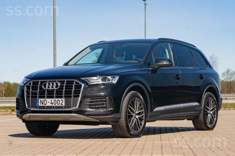 Melns Audi Q7 2021 Rīga, ar dzinēja tilpumu 3.00 L un nobraukumu 60 tūkst. km par 46000 €, foto 1 vietnē AUTOMOTO.COM.LV