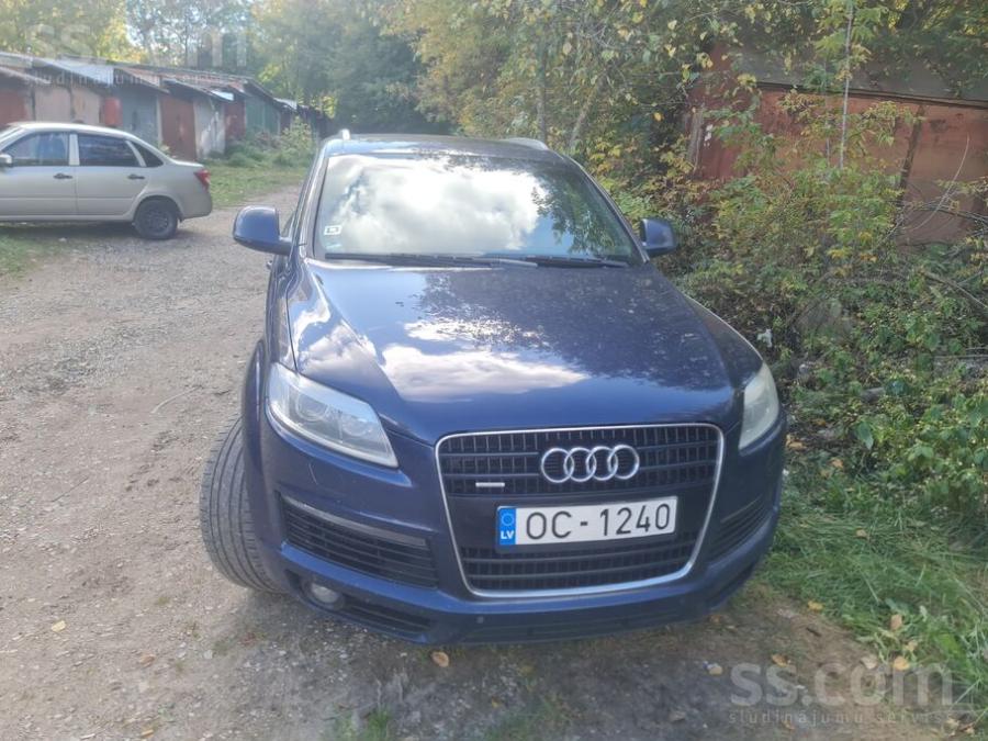 Zils Audi Q7 2006 Liepāja, ar dzinēja tilpumu 3.00 L un nobraukumu 358 tūkst. km par 5300 €, foto 1 vietnē AUTOMOTO.COM.LV