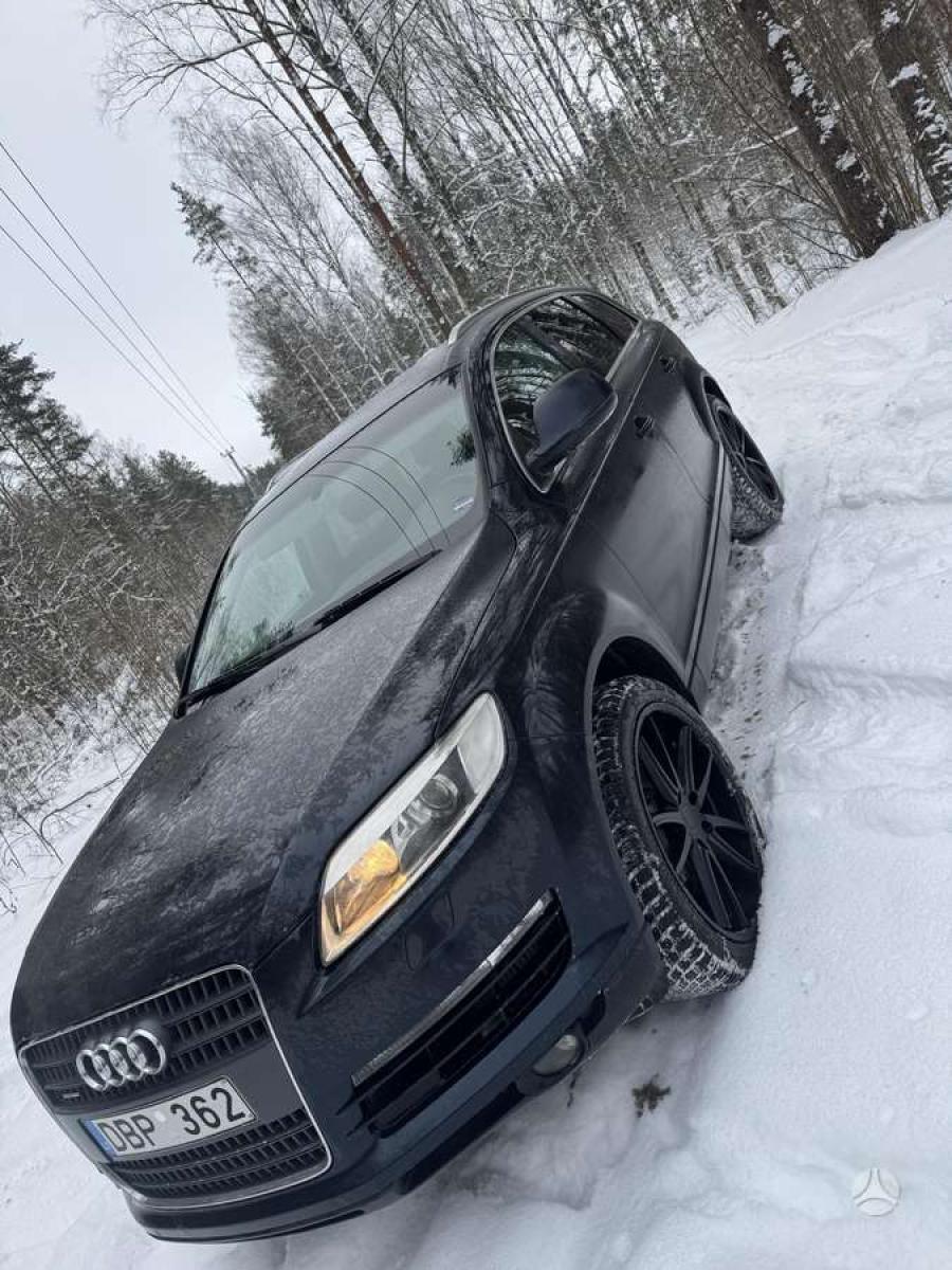 Blue Audi Q7 2007 in Moletai, with an engine capacity of 4.13 L and mileage of 325 thousand km for 4650 €, photo 14 on AUTOMOTO.COM.LV