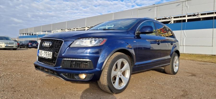 Blue Audi Q7 2007 in Riga, with an engine capacity of 3.00 L and mileage of 232 thousand km for 9250 €, photo 1 on AUTOMOTO.COM.LV