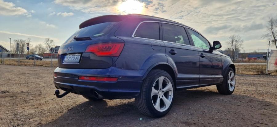 Blue Audi Q7 2007 in Riga, with an engine capacity of 3.00 L and mileage of 232 thousand km for 9250 €, photo 6 on AUTOMOTO.COM.LV