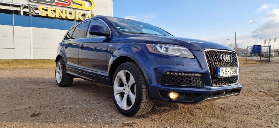 Blue Audi Q7 2007 in Riga, with an engine capacity of 3.00 L and mileage of 232 thousand km for 9250 €, photo 8 on AUTOMOTO.COM.LV