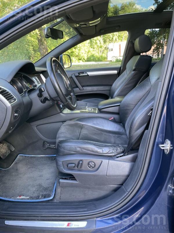 Blue Audi Q7 2008 in Rezekne, with an engine capacity of 3.00 L and mileage of 361 thousand km for 6450 €, photo 9 on AUTOMOTO.COM.LV