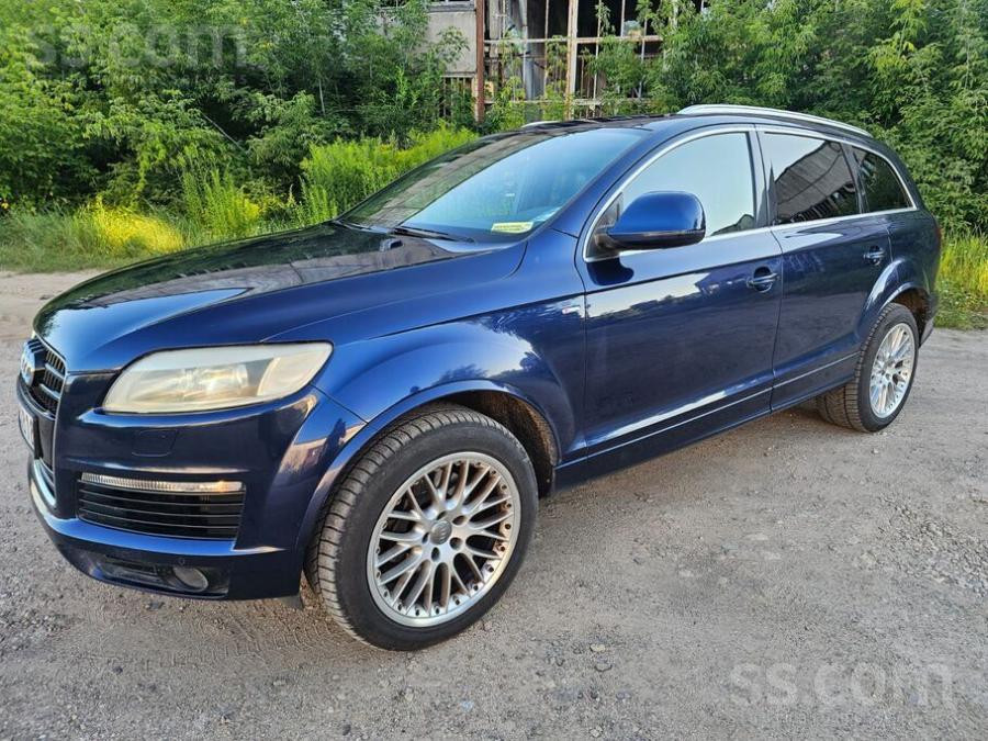 Blue Audi Q7 2008 in Daugavpils, with an engine capacity of 3.00 L and mileage of 364 thousand km for 5500 €, photo 7 on AUTOMOTO.COM.LV